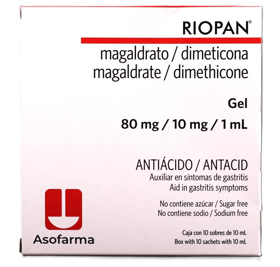 RIOPAN 800/100MG 10 SOBRES | Tu Farmacia Actual